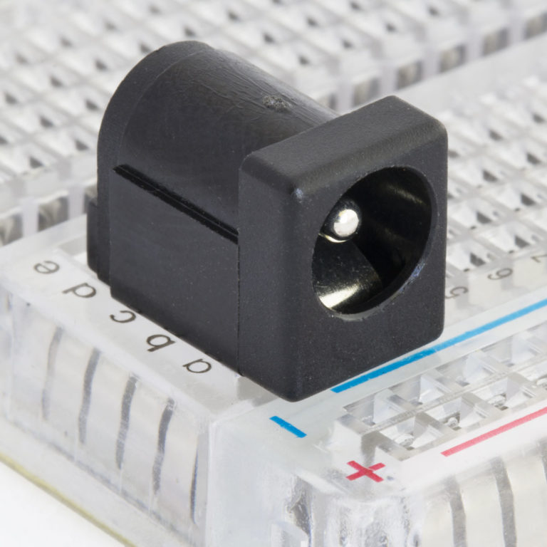 DC Jack 2.1 x 5.5mm - Breadboard and Perfboard Friendly - Protostack