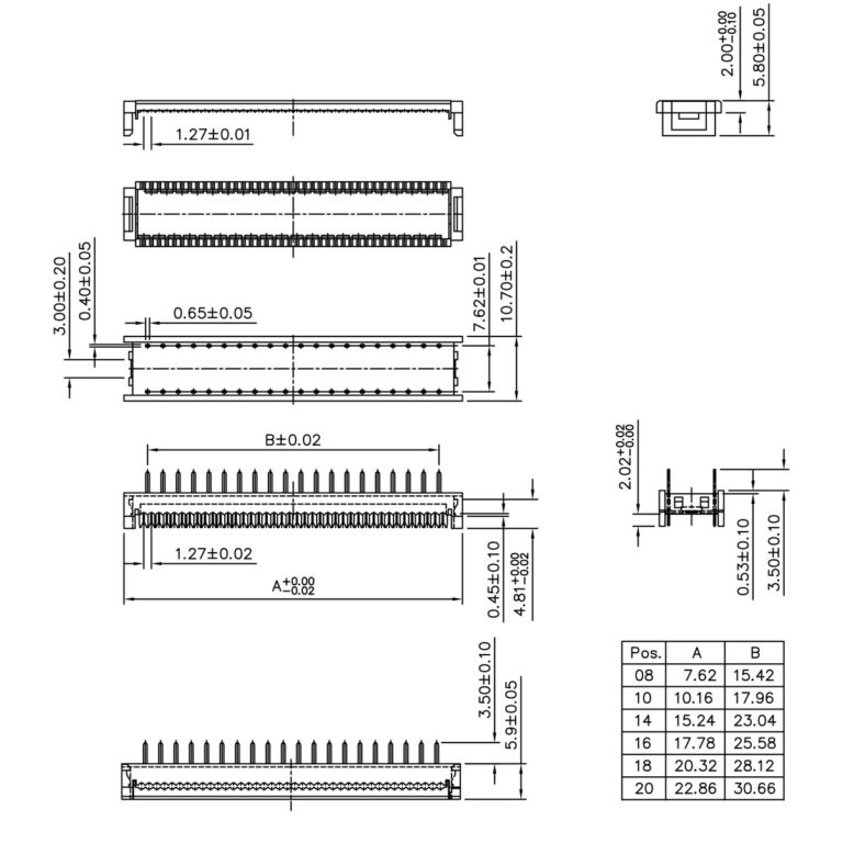 10 Pin IDC Ribbon Connector - Breadboard Friendly - Protostack