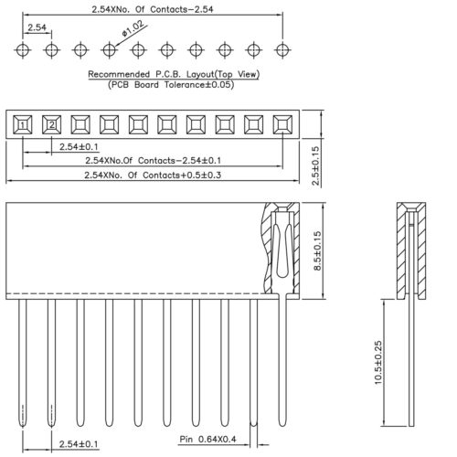 Arduino Stacking header kit - Protostack