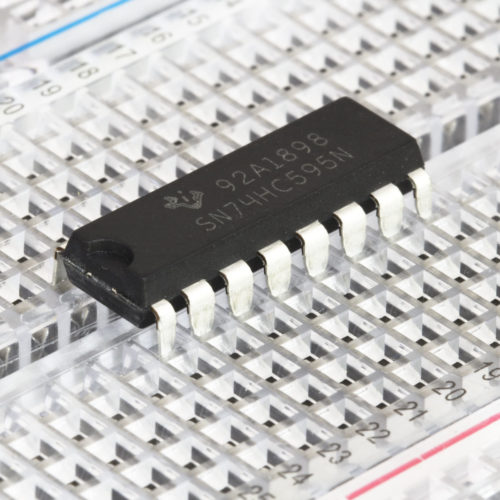 74HC595 8-bit serial-in, serial or parallel-out shift register - Protostack