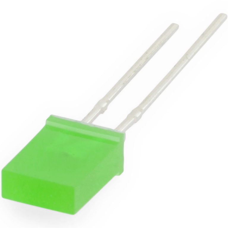 LED 2x5x7mm Rectangular Green - Protostack
