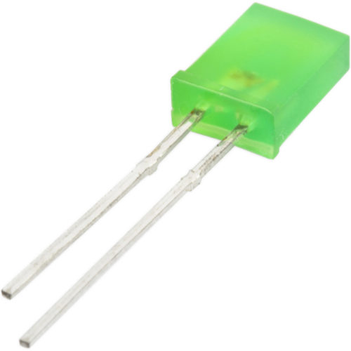 LED 2x5x7mm Rectangular Green - Protostack